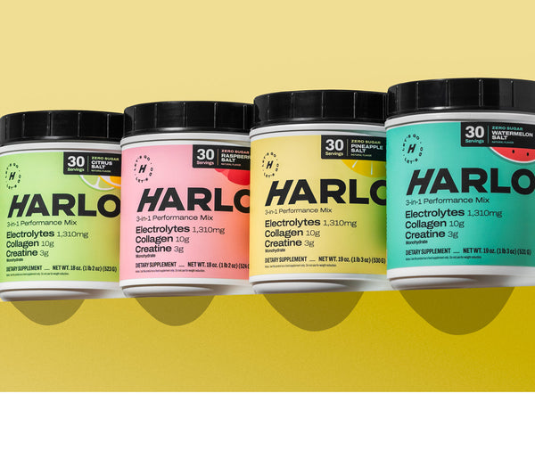 Harlo 3-in-1 Performance Hydration: Electrolytes, Creatine & Collagen ...